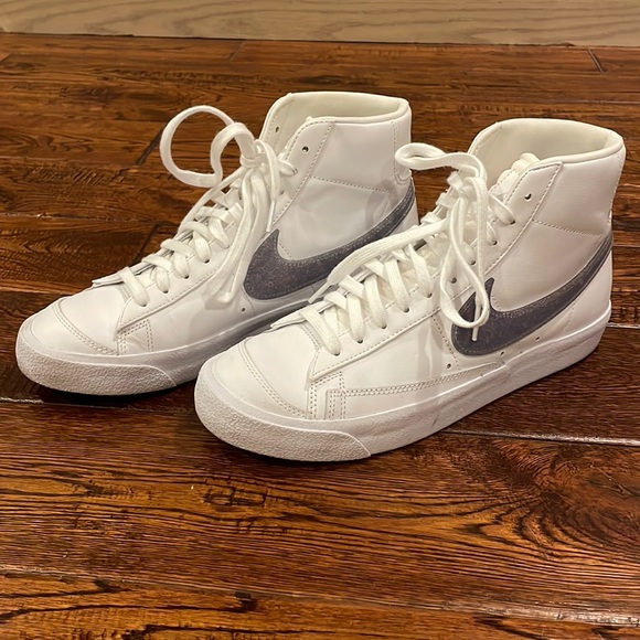 Nike | Shoes | Nike Womens Blazer Mid 77 Purple Sparkle | Poshmark